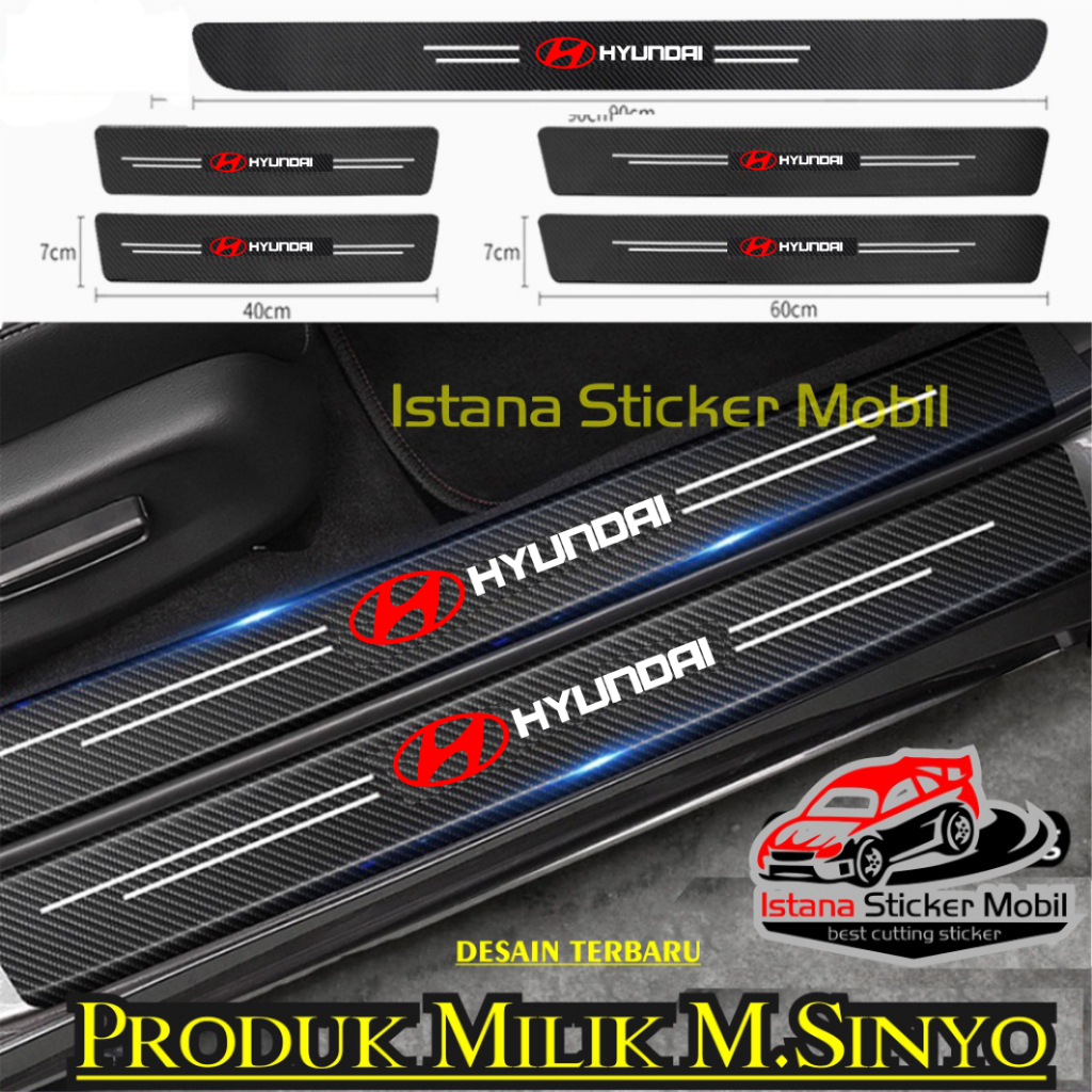 Jual stiker carbon Hyundai STARGAZER CRETA sticker carbon pengaman ...