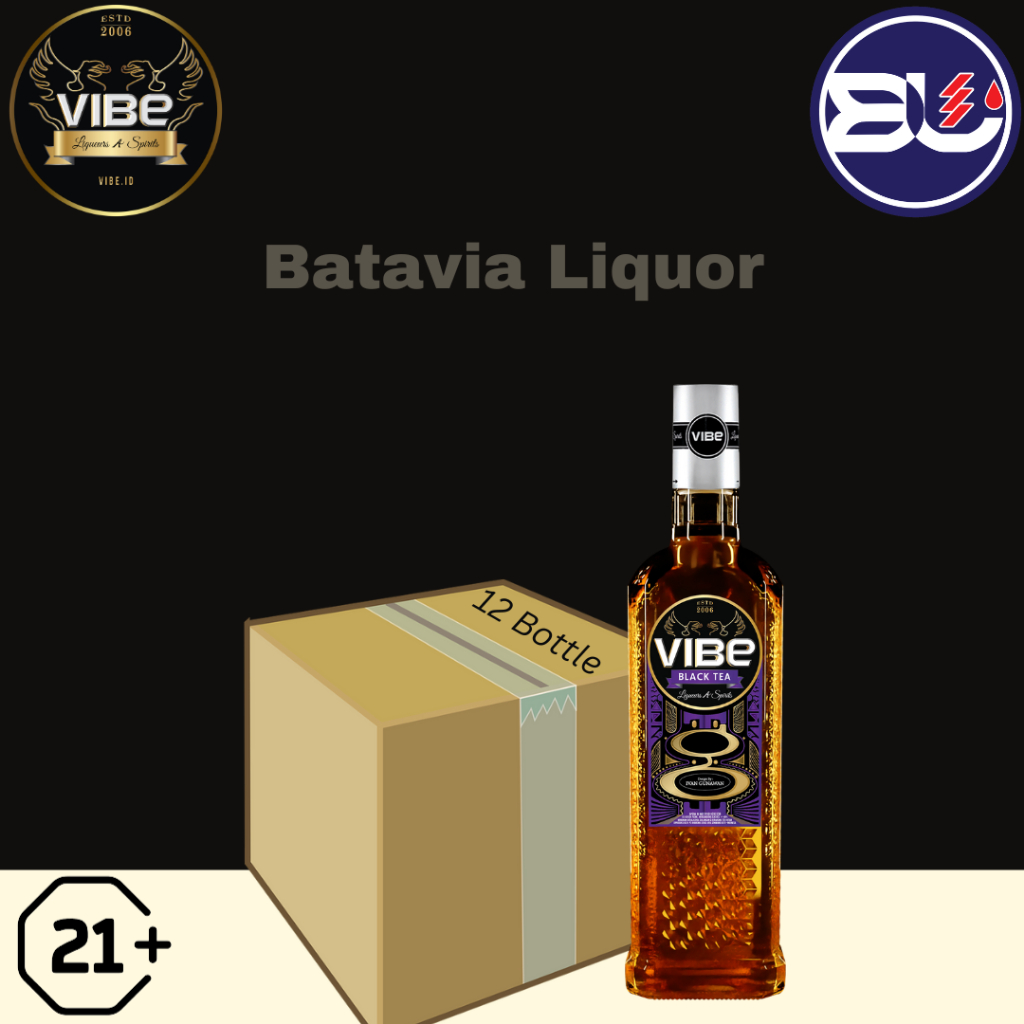 Jual Vibe Premium Black Tea 700ml 12 Botol | Shopee Indonesia