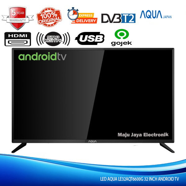Jual LED TV AQUA 32 Inch AQT32K701A DVB2 Digital USB MOVIE HDMI ANDROID TV | Shopee Indonesia