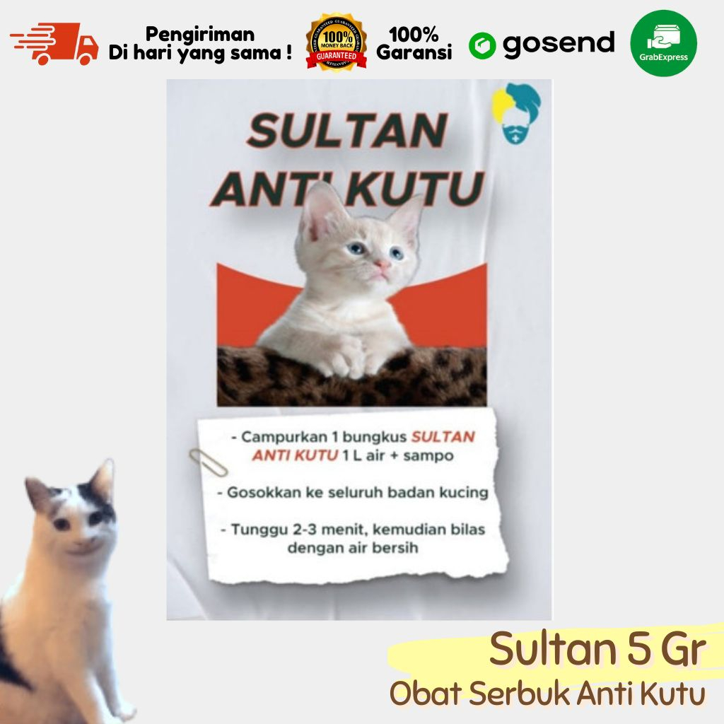 Jual Obat Kucin Anti KUTU SULTAN Kemasan Sachet isi 5 gr | Shopee Indonesia