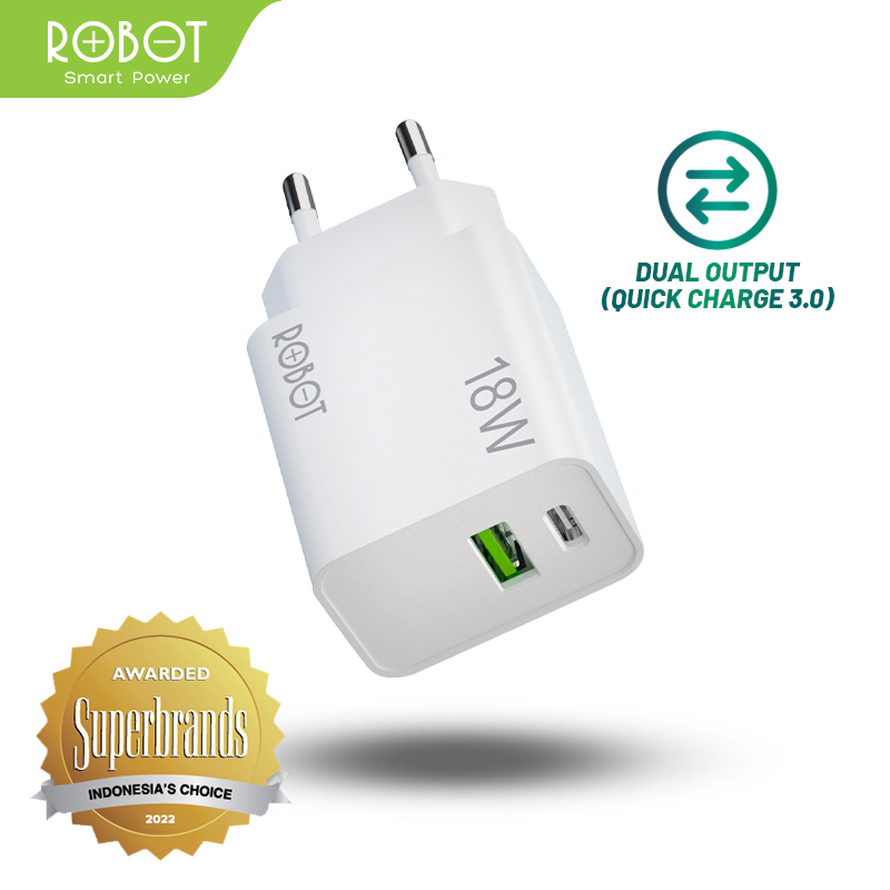 Jual ROBOT Charger RT-L1 Single Port Quick Charging Original Micro USB ...
