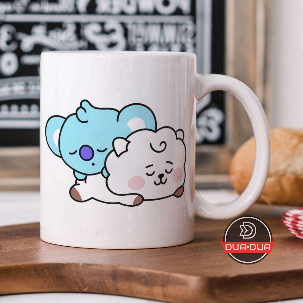 Jual Mug cangkir bts bt21 koya rm and rj sleeping jin | Shopee Indonesia