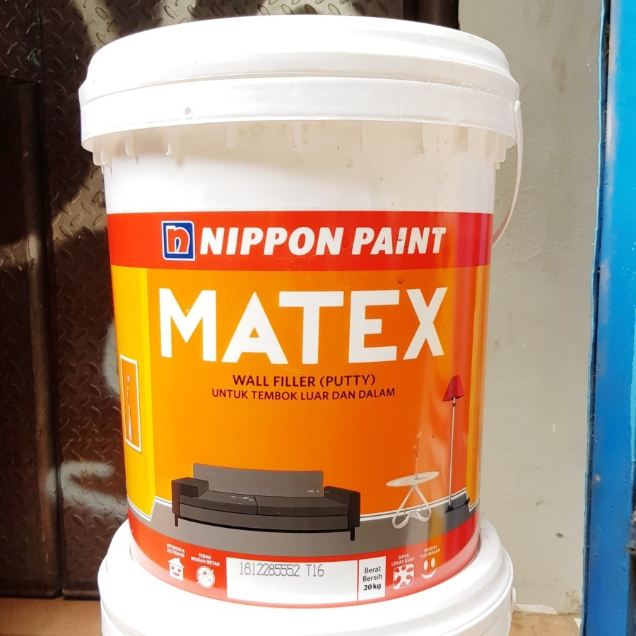 Jual plamir tembok matex dempul plamir putty tembok asbes beton 20 kg | Shopee Indonesia