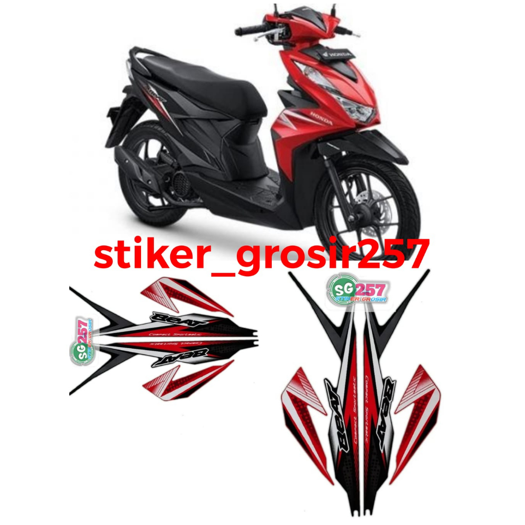 Jual STIKER STRIPING LIS LES BODY HONDA BEAT FI ESP CBS TAHUN 2020 2021 ...