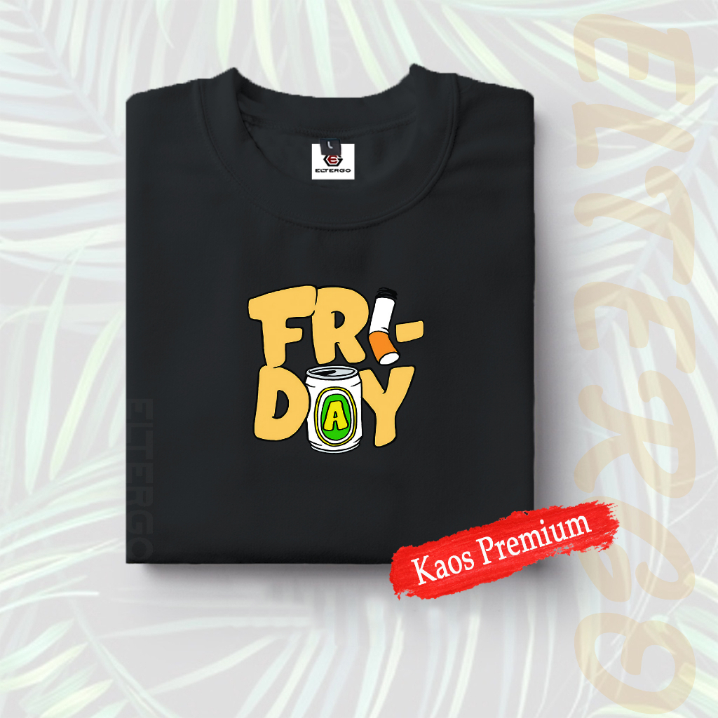 Jual Eltergo Kaos Distro Friday Pria Dan Wanita Jumbo Warna Terbaru ...