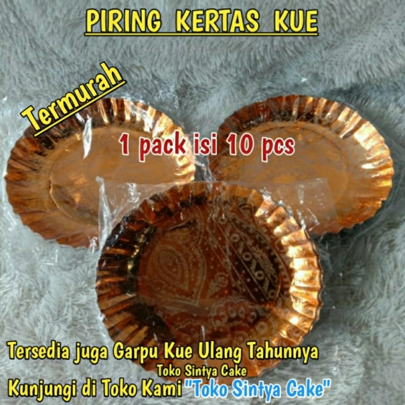 Jual Piring Kertas Kue Ulang Tahun 1 Pack isi 10 pcs/paper plate | Shopee Indonesia
