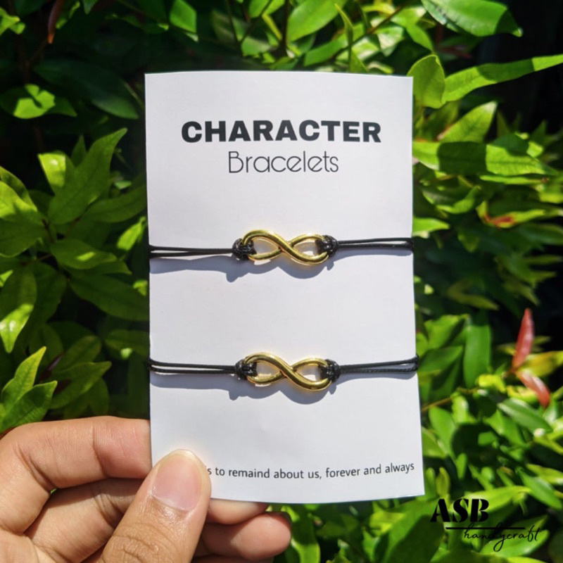 Jual ASB - GELANG COUPLE SEPASANG TRENDY INFINITY BRONZE | Shopee Indonesia