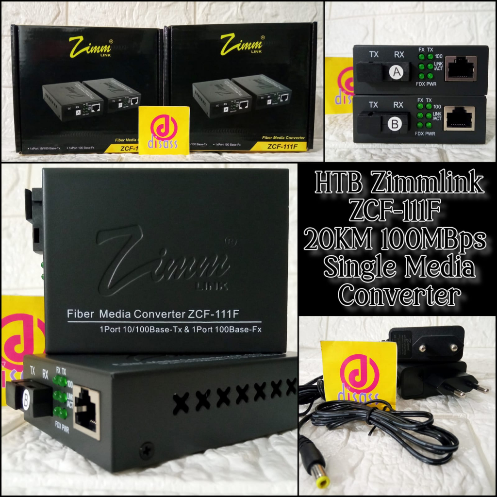 Jual HTB ZIMMLINK ZCF-111F 100MBPS 20KM FIBER OPTIC TO LAN - DISASS JOGJA | Shopee Indonesia