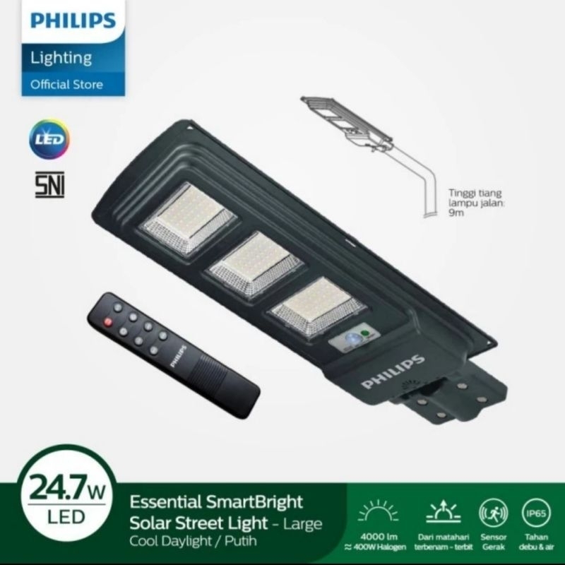 Jual Philips Essential SmartBright Solar Streetlight BRC010 LED40/765 ...