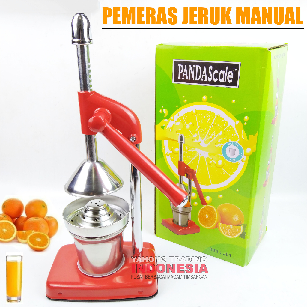 Jual Alat Pemeras Jeruk Manual Press Buah Pembuat Jus Stainless PANDA ...