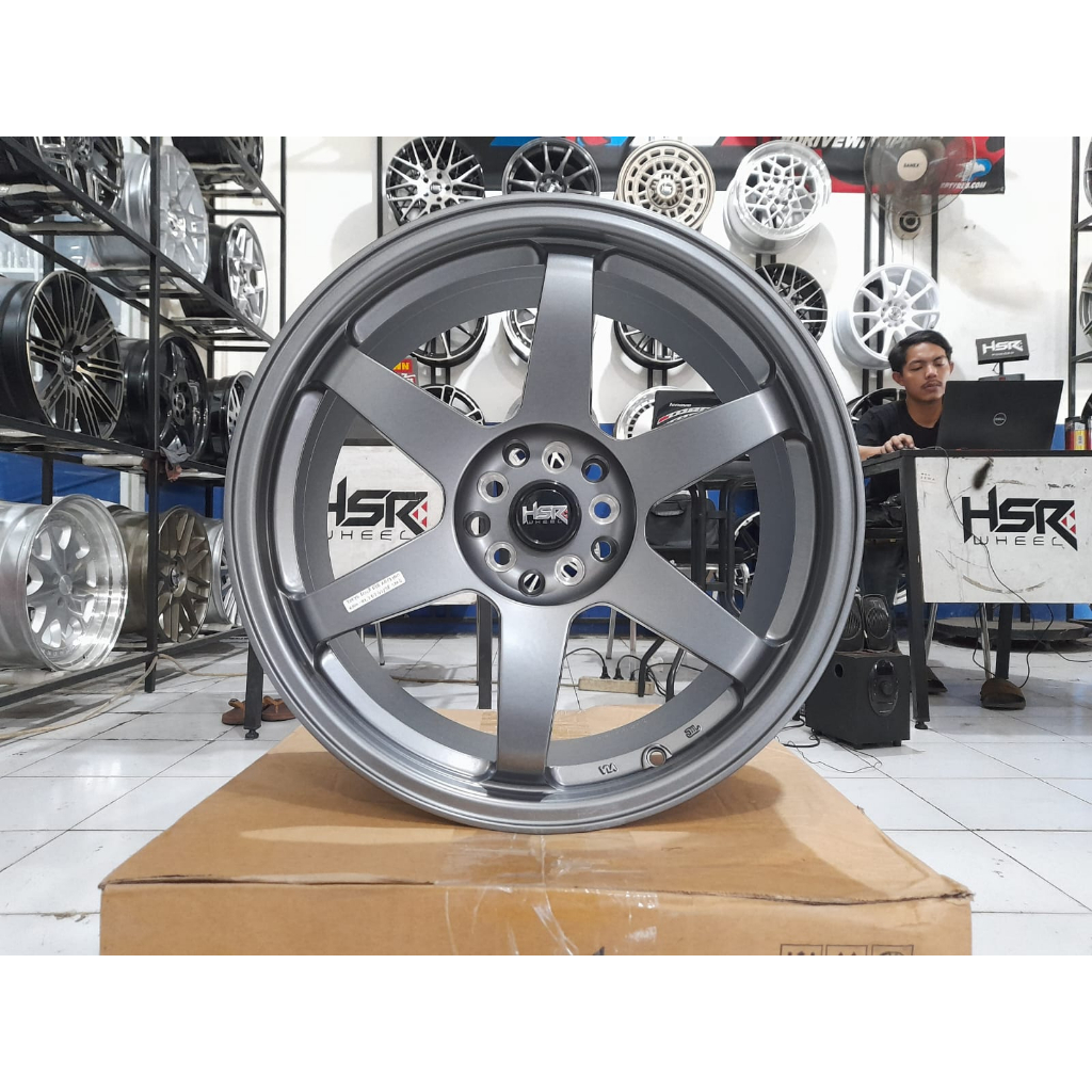 Jual velg racing jdm te37 hs original tokyo r18 velg civic camry innova ...