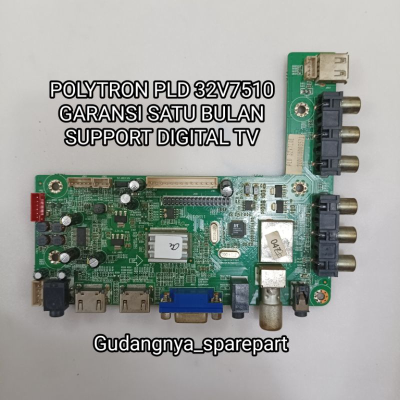 Jual MAINBOARD TV POLYTRON PLD 32V7510 PLD32V7510 MB MOBO MODUL TV MESIN TV MOTHERBOARD | Shopee ...