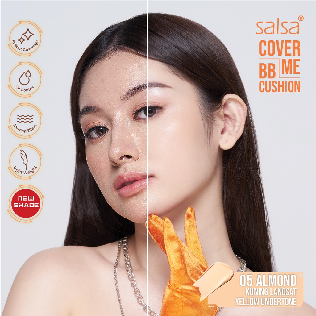 Jual CILUBAA SALSA Cover Me BB Cushion SPF 30 || Foundation Make Up ...