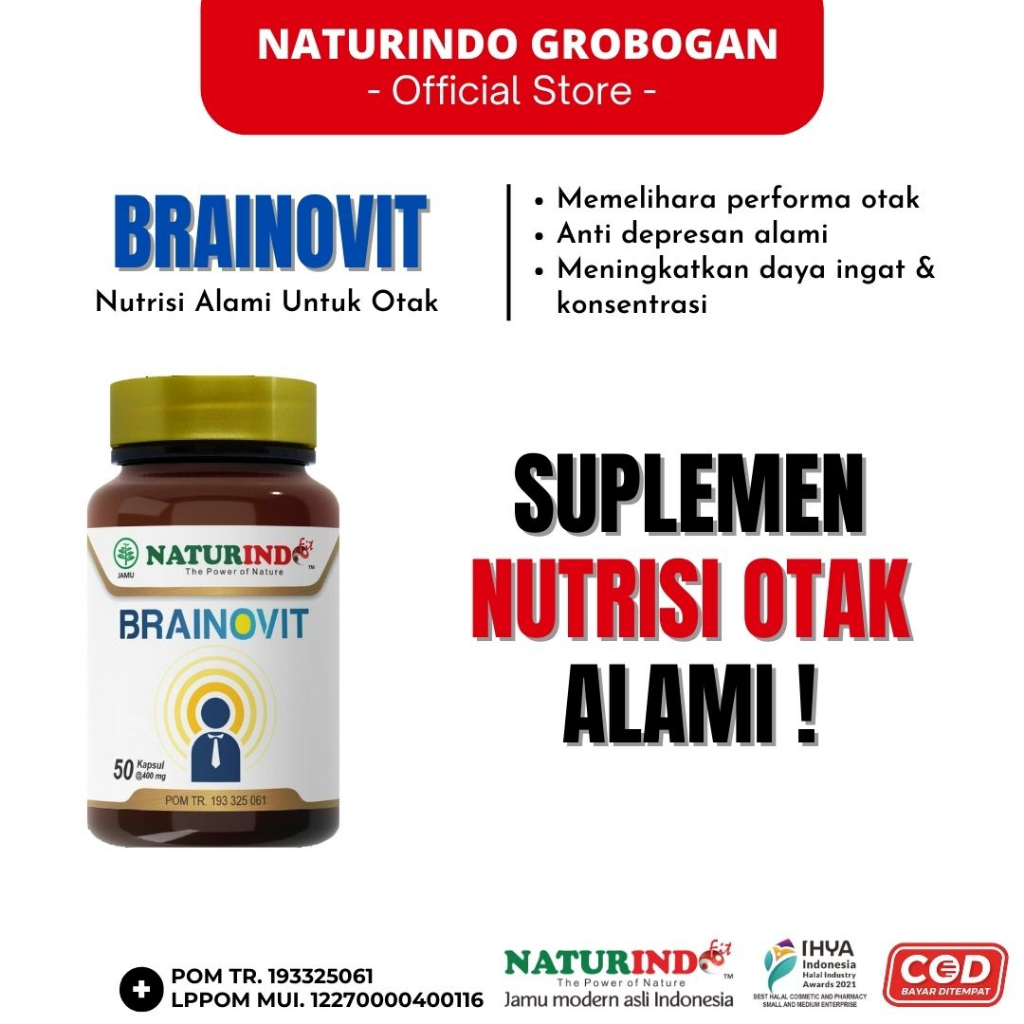 Jual Brainovit Suplemen Nutrisi Otak Secara Tradisional Digunakan Untuk ...