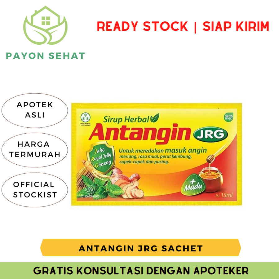 Jual ANTANGIN JRG SACHET / SIRUP MASUK ANGIN, MERIANG, MUAL, DAN PUSING ...