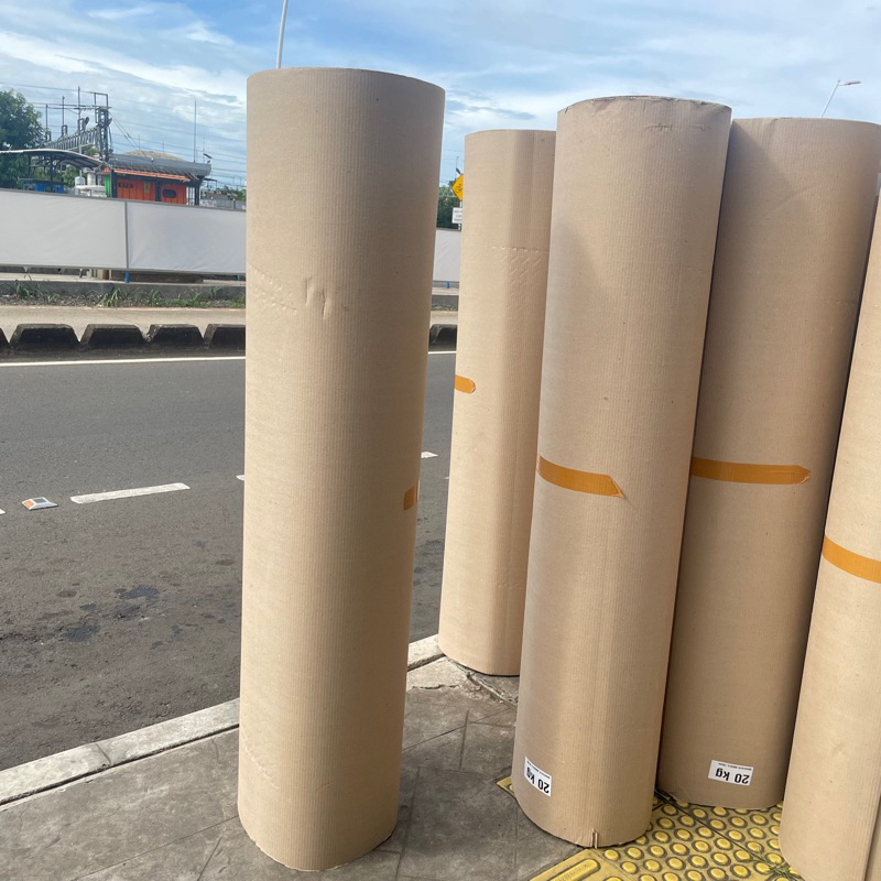 Jual Kardus Lembaran Packing Murah Single Face 160cm / Corrugated Roll ...