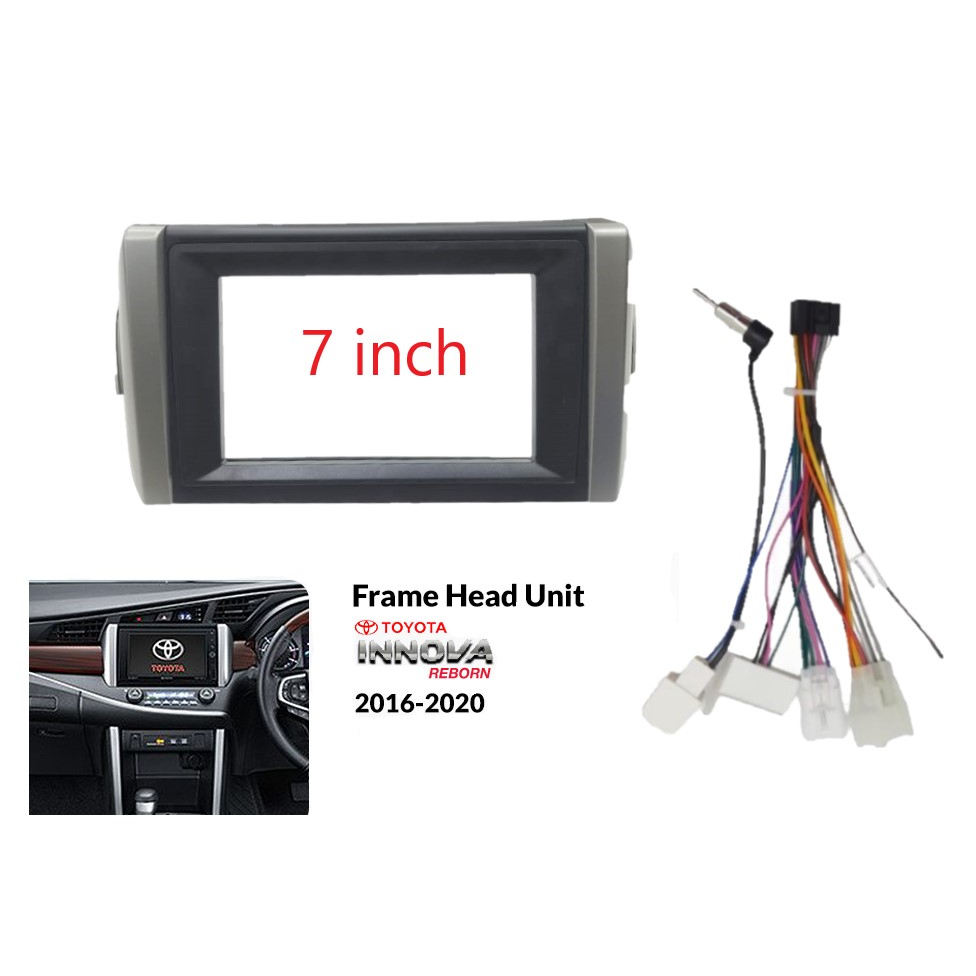 Jual Frame 2 din Head unit 7 inch Toyota Innova reborn 2016 | Shopee ...