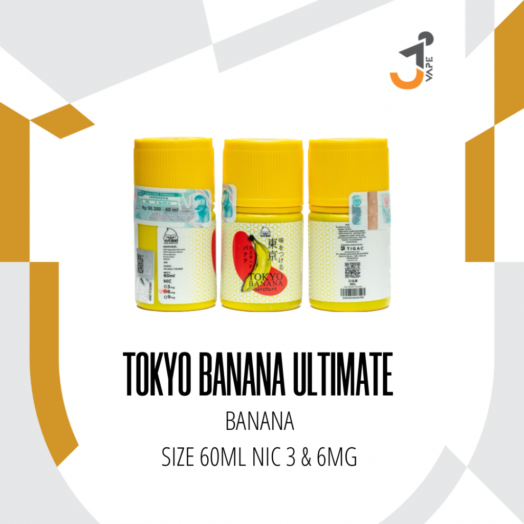 Jual TOKYO BANANA ULTIMATE 60ML BY VAPEZOO FREEBASE E-LIQUID | Shopee ...