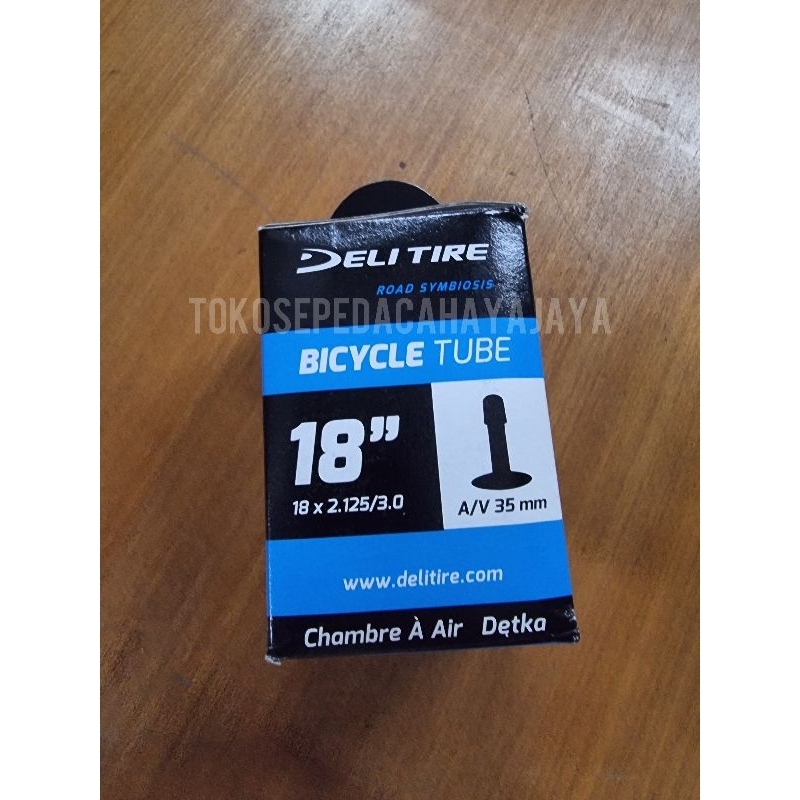 Jual Ban Dalam Sepeda BMX Anak 18 x 2.125/3.0 AV 35mm Deli Tire Ban Jumbo | Shopee Indonesia