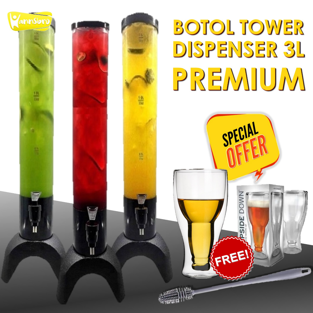 Jual BERGARANSI Botol Tower 3 Liter Berkualitas Premium Garansi 1 Bulan ...