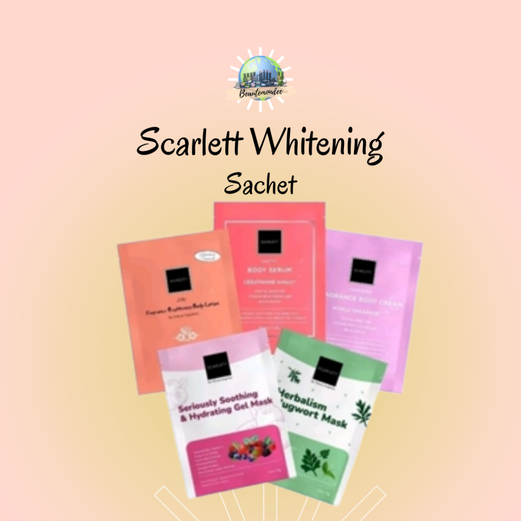 Jual SCARLETT WHITENING SACHET Mugwort Mask / Gel Mask | Shopee Indonesia