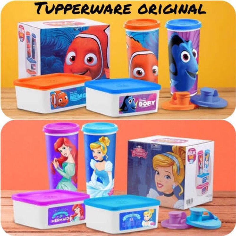 Jual disney tupperware series tempat makan disney tempat makan set ...