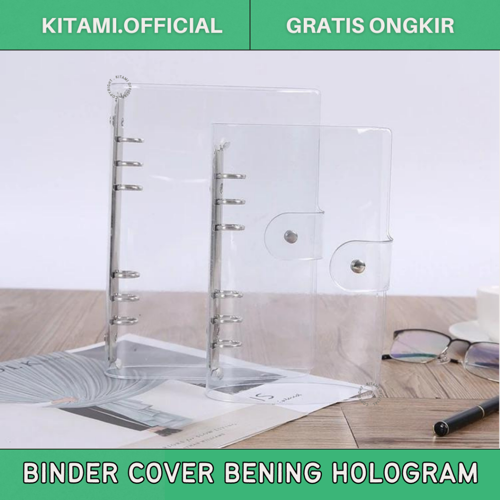 Jual COVER BINDER TRANSPARAN AESTHETIC | SAMPUL BINDER HOLOGRAM A5 A6 ...