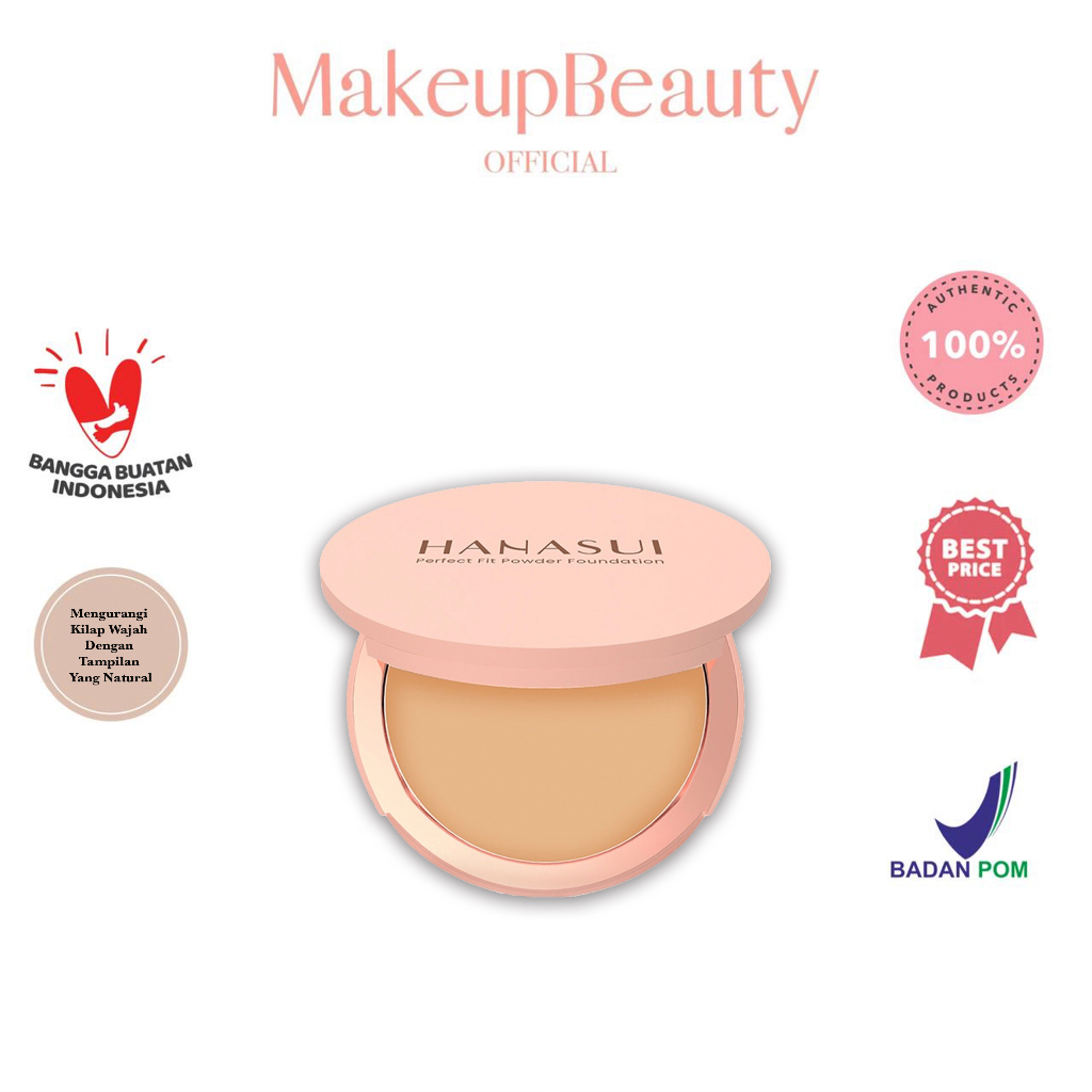 Jual HANASUI Perfect Fit Powder Foundation 12,5g | Bedak Padat | Shopee ...