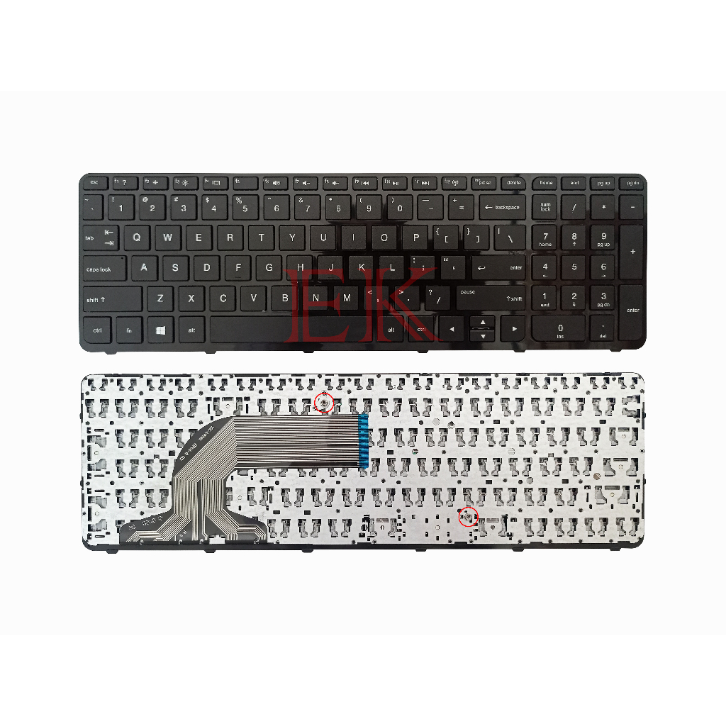 Jual Keyboard HP Pavilion 15-D 15-E 15-G 15-N Series Frame Hitam ...