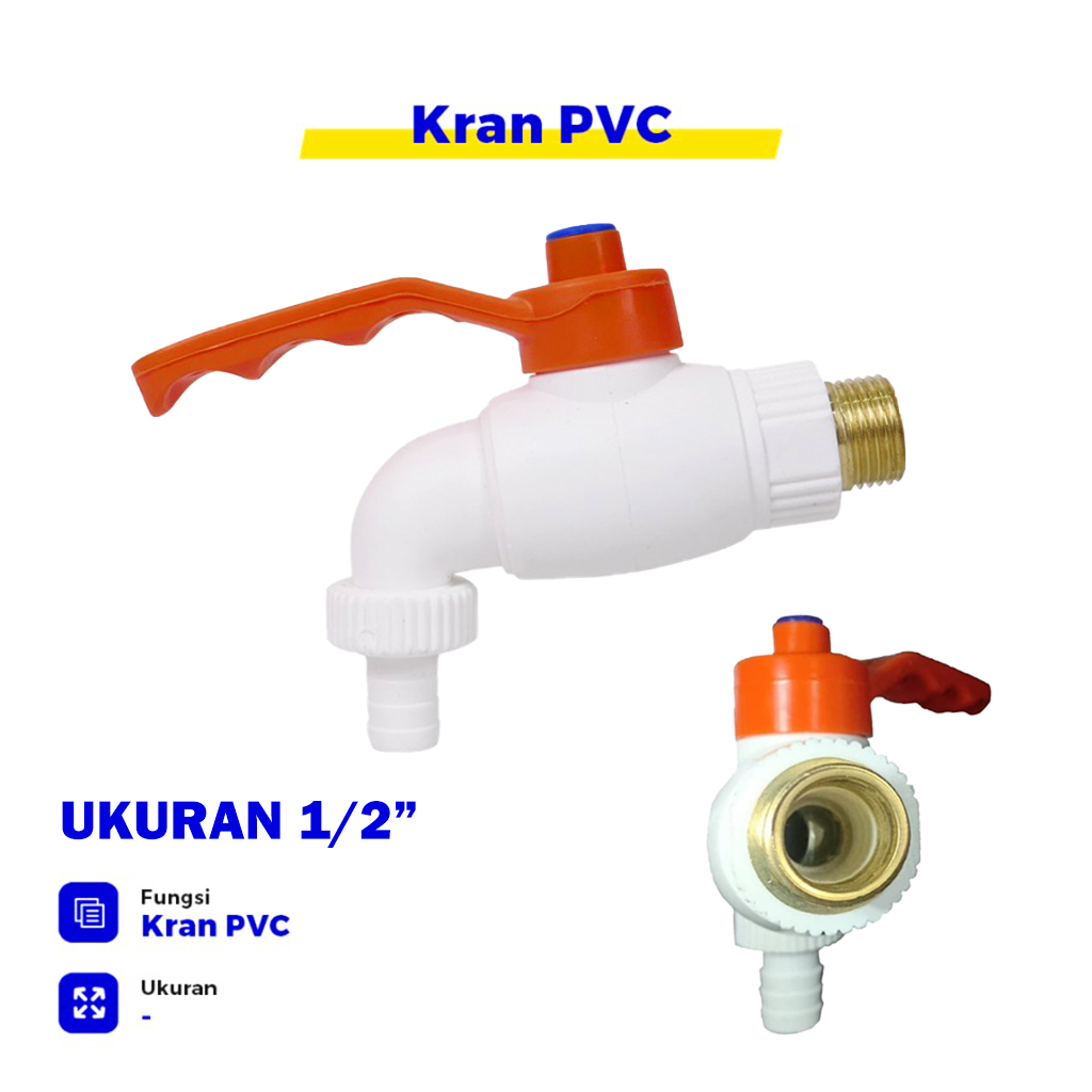 Jual Kran Tembok PVC Jumbo 1/2" / Keran Air Taman Kran PVC Jumbo Turkey ...