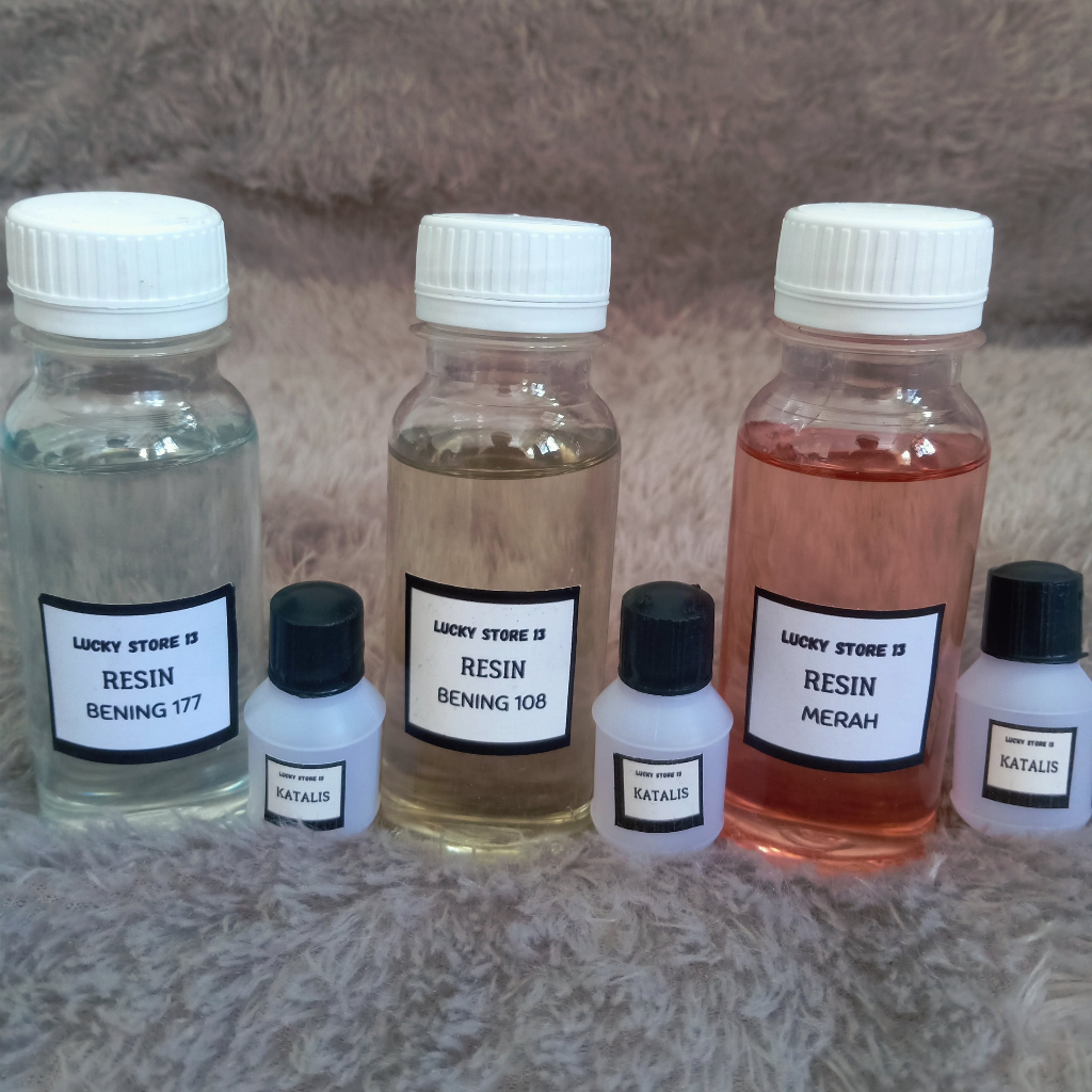 Jual RESIN BENING 108 / 177 / MERAH 100 gram + Katalis Kerajinan Resine ...