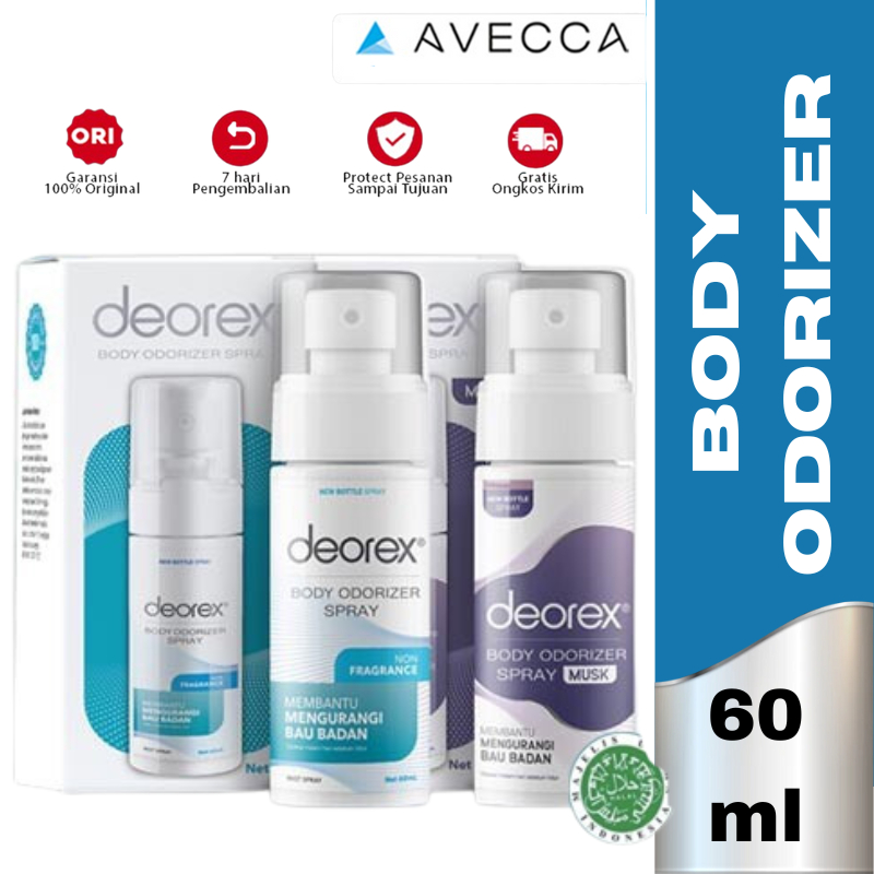 Jual NEW Deorex Body Odorizer Spray 60 ml / Penghilang Bau Ketiak ...