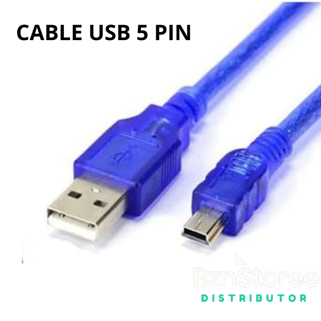 Jual KABEL USB 5 PIN PANJANG 30CM /MINI USB 30CM / USB 5 PIN 30CM /USB ...