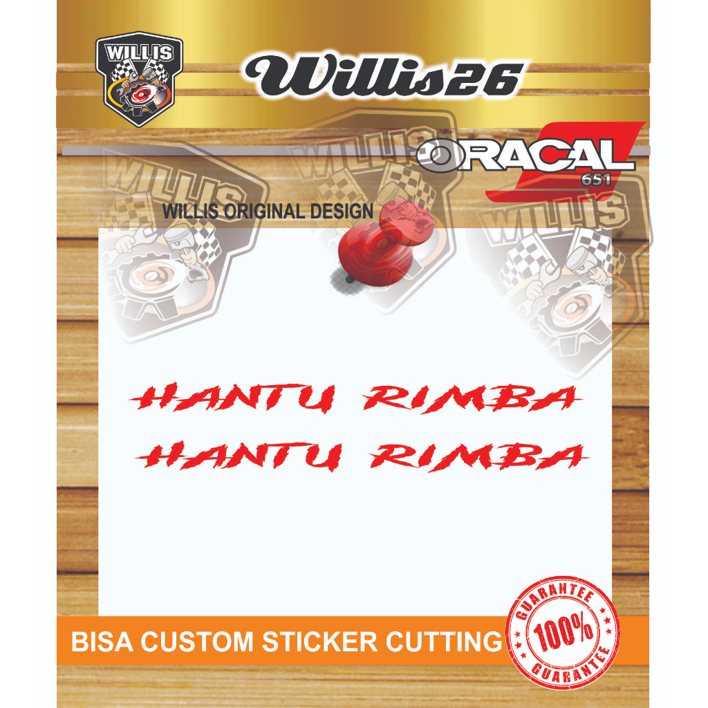 Jual STICKER STIKER CUTTING HANTU RIMBA KACA MOBIL | Shopee Indonesia