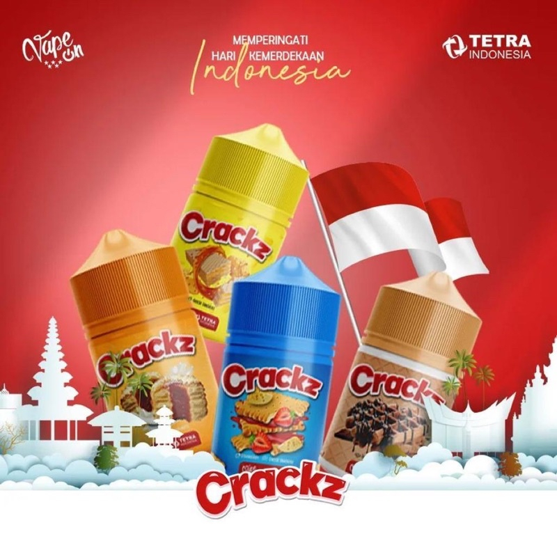 Jual LIQUID CRACKZ 60ML SERIES V1 STRAWBERRY - V2 ORIGINAL CRONUTS - V3 ...