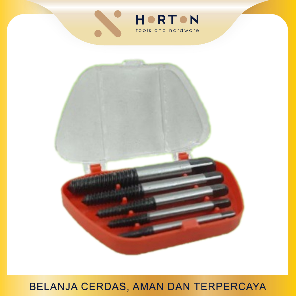Jual Pembuka Baut Tab Balik Set 5 Pcs / Screw Extractor Set 5 Pcs ...