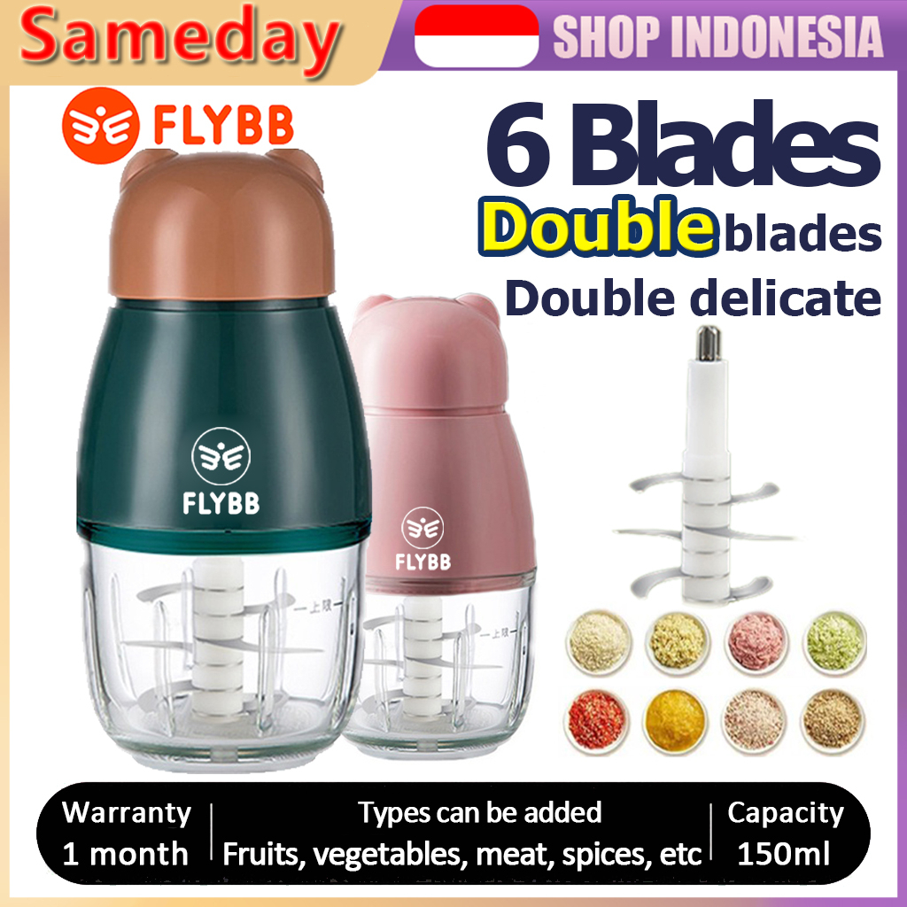 Jual FLYBB Food Chopper Mini Chopper Multifungsi Mpasi | Shopee Indonesia