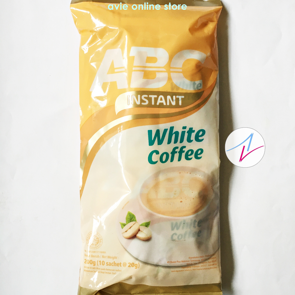 Jual KOPI ABC WHITE INSTANT COFFEE 1 PACK (10 X 20 GR) | Shopee Indonesia
