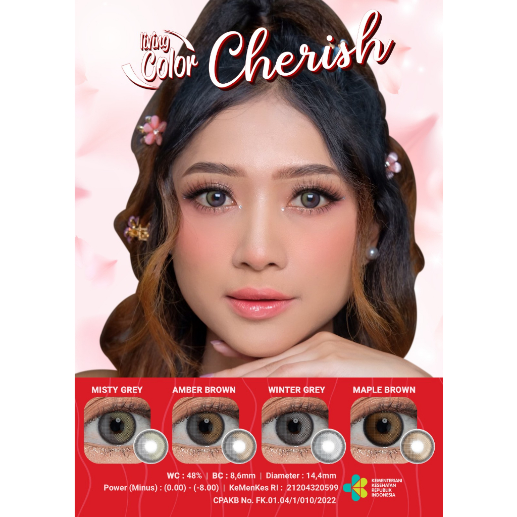 Jual SOFTLENS LIVING COLOR CHERISH BY IRISH LAB DIA 14.4 MM | Shopee ...