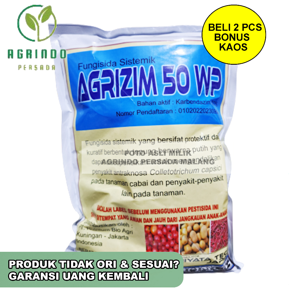 Jual Fungisida Agrizim 50WP 500 gram | Fungisida sejenis Bendas 50WP ...