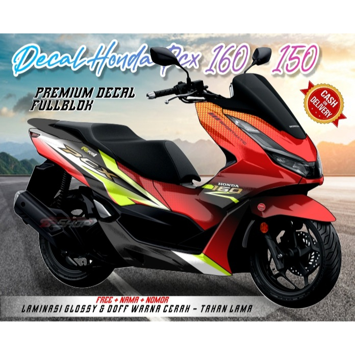 Jual decal pcx 160 full body striping all new honda pcx 160 sticker pcx ...