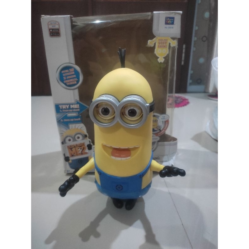 Jual despicable me 2 minion tim talking singing thinkway toy | Shopee ...