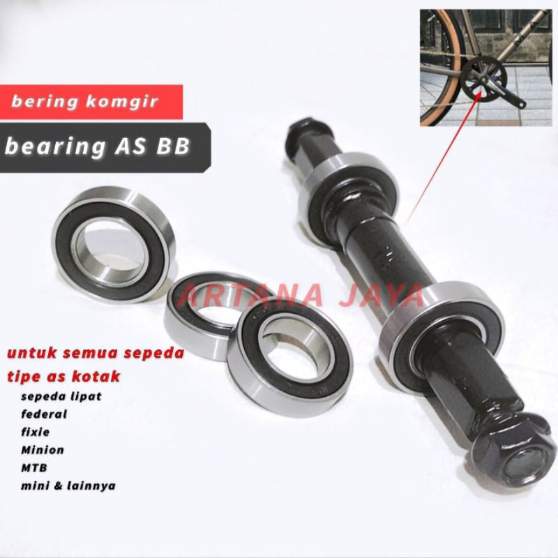 Jual bearing AS tengah sepeda bering BB untuk semua sepeda tipe kotak ...