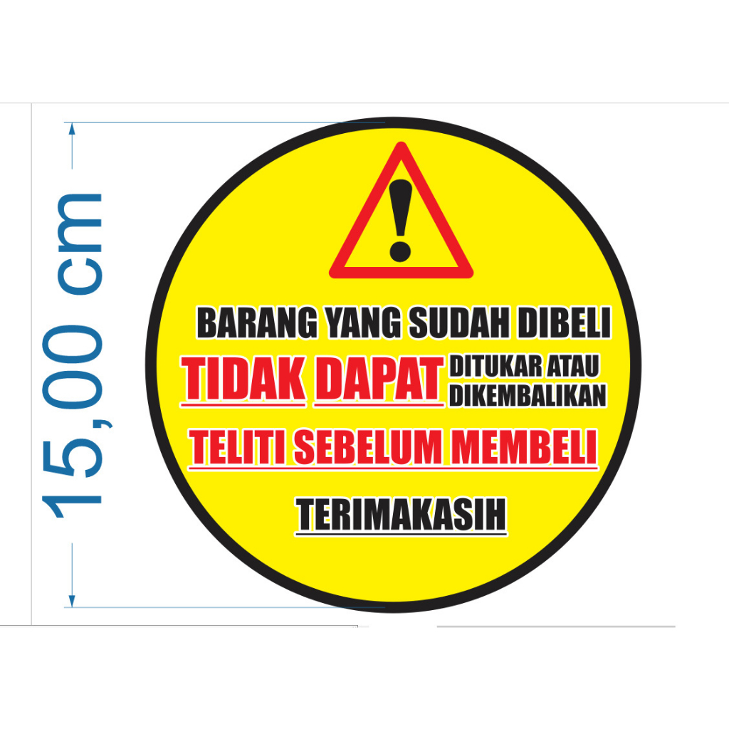 Jual STIKER TELITI SEBELUM MEMBELI | Shopee Indonesia