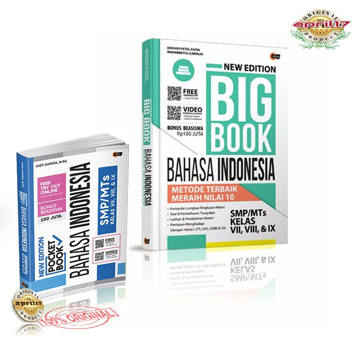 Jual BUKU NEW EDITION BIG BOOK BAHASA INDONESIA SMP/MTS KELAS VII, VIII ...