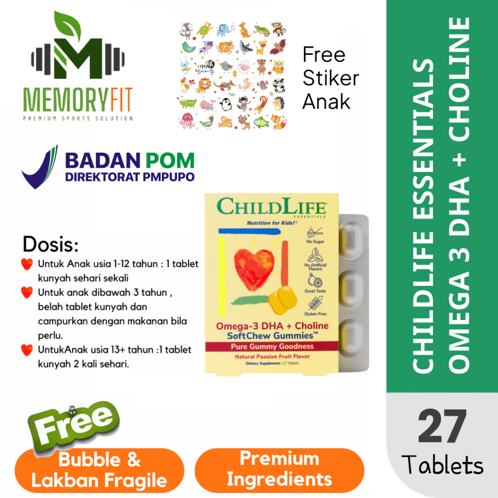 Jual ChildLife DHA Choline Vitamin Anak Suplemen Child Life Multivitamin Kesehatan Anak | Shopee ...