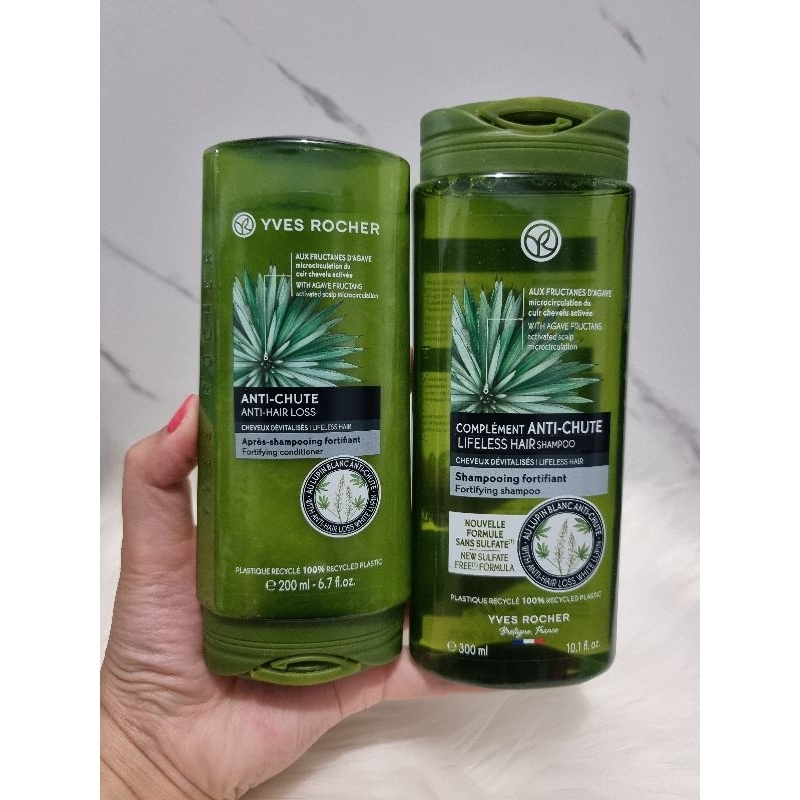 Jual Yves Rocher Anti Hair Loss Shampoo 300 ml / Anti Hair Loss Conditioner 200 ml | Shopee ...