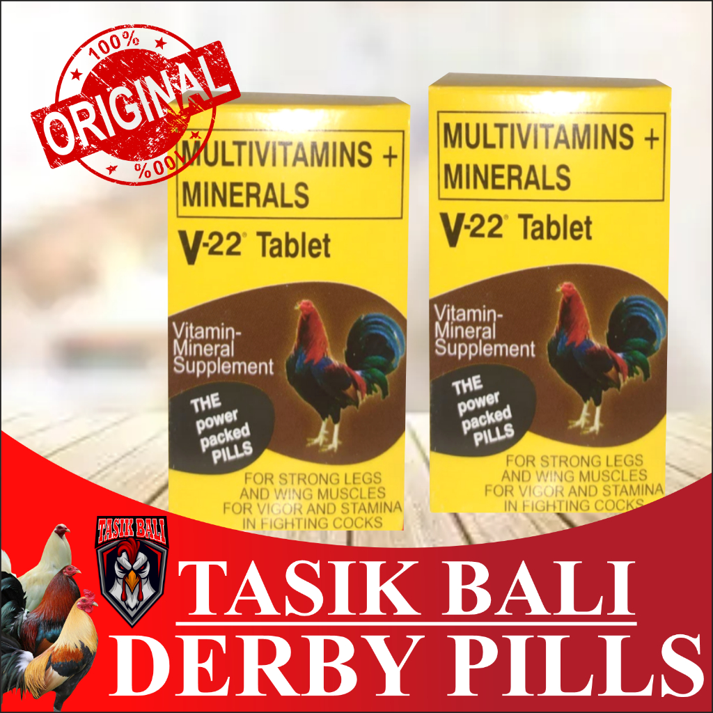 Jual V22 100% Original Multivitamin philippina, Multivitamin Ayam Aduan ...