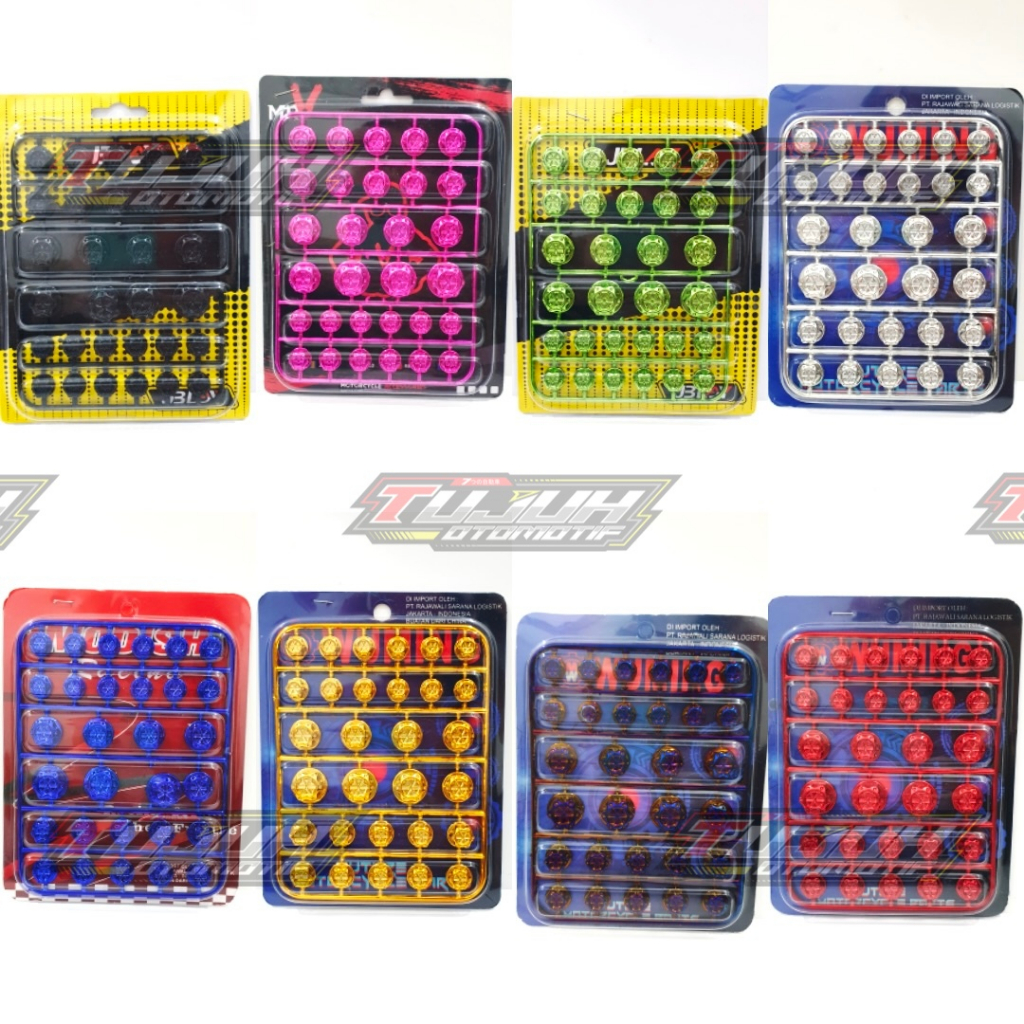 Jual Tutup Baut Monel L / Cover Baut Probolt Model Flower 1 Set 30PCS ...