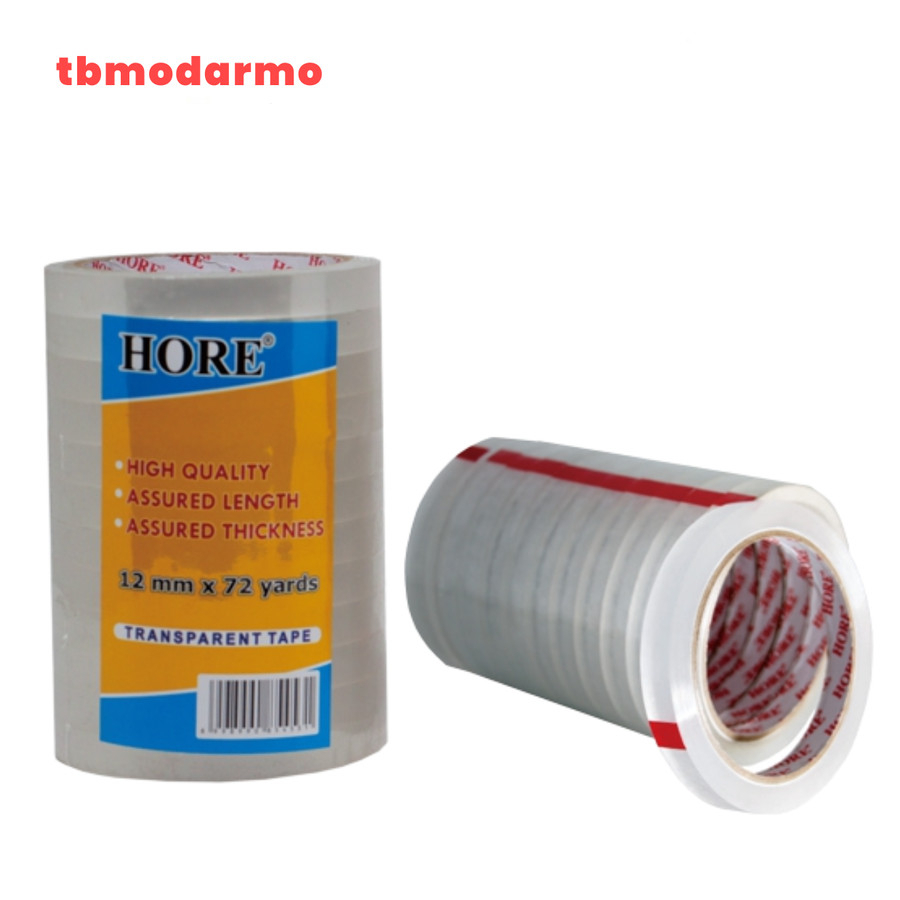 Jual TBMO ISOLASI EASY TEAR HORE 0.5 INCH 12MMX60MM | Shopee Indonesia